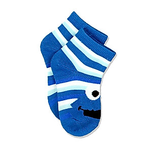 Sesame Street Kids Quarter Length Socks, 6 Pair Pack, Multi, 2T-4T Toddler Boys (Shoe 4-7)