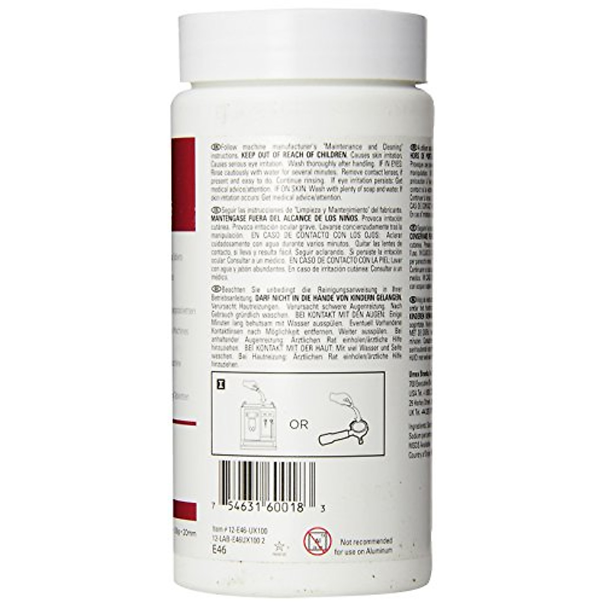 Urnex Cafiza Espresso Machine Cleaning Tablets - 100 Tablets - Professional Espresso Machine Cleaner Barista Use