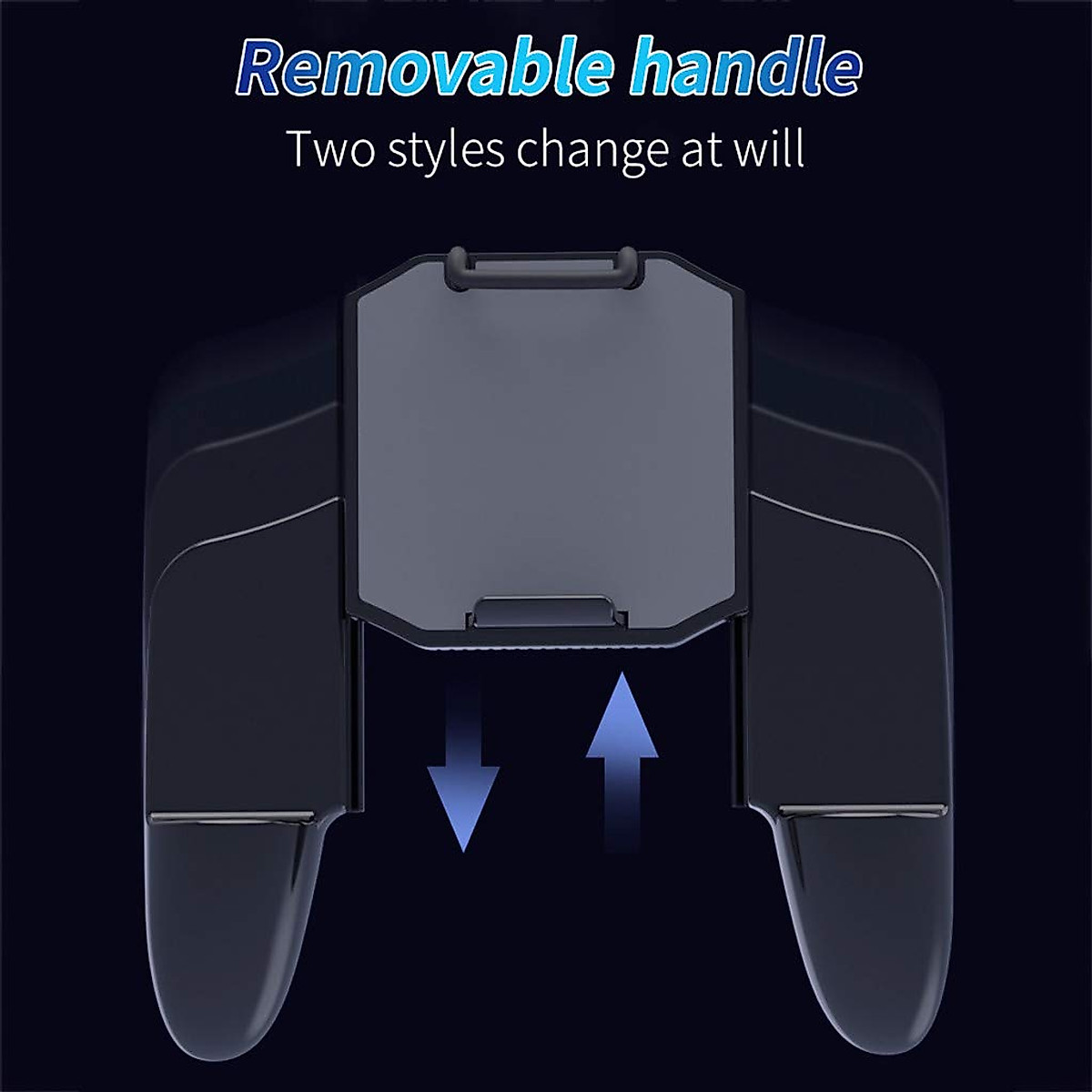 Cell Phone Cooler Game Controller Cooler Mobile Game Controller with Cooling Fan, Mobile Controller Gamepad L1 R1 Aim and Shoot Trigger, Remote Grip for 4.7-6.5" Android iOS Phone Accessories