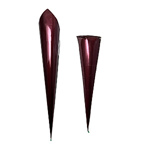 SaVvam Empty Pre-rolled cones for making henna cones, Handmade Rolled Mylar Cellophane Cones For Henna Paste, Temporary Tattoo, Jaqua Designs, Cake Icing, Cake Decoration Large (12 EMPTY CONES)