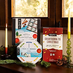 Numi Organic Tea By Mood Gift Set, 40 Tea Bag Assortment, Premium Organic Black, Pu-erh, Green, Maté, Rooibos & Herbal Teas