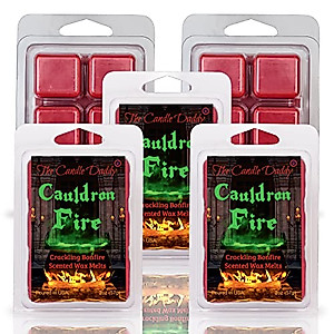Cauldron Fire - Witchy Crackling Bonfire Scented Wax Melt - 1 Pack - 2 Ounces - 6 Cubes