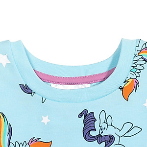 My Little Pony Toddler Girls French Terry Pullover Sweatshirt Light Blue 5T