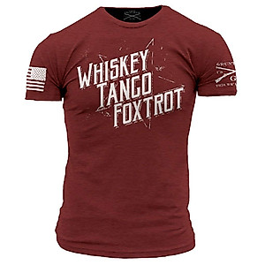 Grunt Style Whiskey Tango Foxtrot II Men's T-Shirt, Color Cardinal Red, Size X-Large