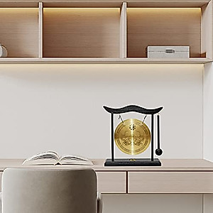 Hooshing Feng Shui Gong Brass Desktop Zen Art Home Decor Housewarming Congratulatory Blessing Gift