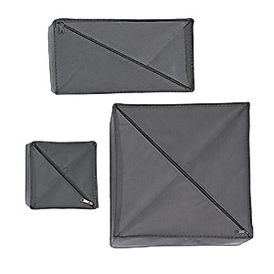 Bructhun Sock Drawer Organizer Set of 9 Storage Boxes, Bra Underwear Organizer Dividers, Dresser Drawer Dividers for Clothes, Closet Cabinet Organizer for Ties Leggings