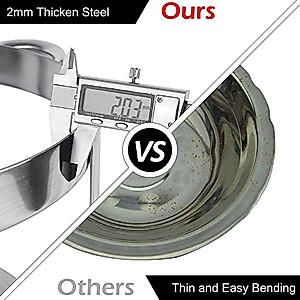 ROVSUN Chafing Dish Buffet Set,2 Round + 2 Rectangular Stainless Steel Chaffing Dishes Silver,Catering Warmer Set Food Warmer with Thick Stand Frame,Food Pans for Dinner Parties Buffets