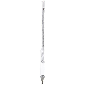 Chase Instruments 31490 Dual Scale Baume Heavy Specific Gravity Hydrometer, 1.000-1.220 Graduation Range, 0 to 26 Range, 0.005mm Interval, 152mm Length