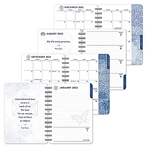 Ram Dass 2022-2023 Weekly Planner: Be Here Now | On-the-Go 17-Month Calendar (Aug 2022 - Dec 2023) | Compact 5" x 7" | Flexible Cover, Wire-O Binding, Elastic Closure, Inner Pocket