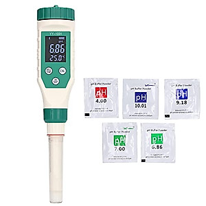 Smart PH Tester, Compact Portable LCD Display High Accuracy Bluetooth PH Meter for Skin