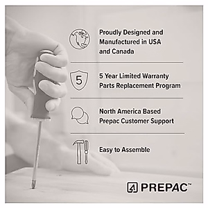 Prepac Elite 3-Door Wall Cabinet/Pantry Storage Cabinet | White, 54W x 24H x 12D | Versatile Garage Wall Cabinet by Prepac