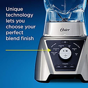 Oster BLSTTS-CB2-000 Pro Blender with Texture Select Settings, 2 Blend-N-Go Cups and Tritan Jar, 64 Ounces, Brushed Nickel