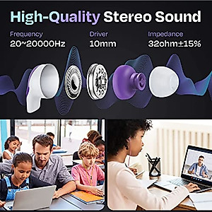 JustJamz Bulk Earbuds Bits, 100 Pack of Colorful in-Ear Earbuds, 3.5mm Stereo in-Ear Earphones, Bulk Earbuds, Disposable Headphones, Multi-Color Earphones for Schools, Kids, Classrooms & Libraries