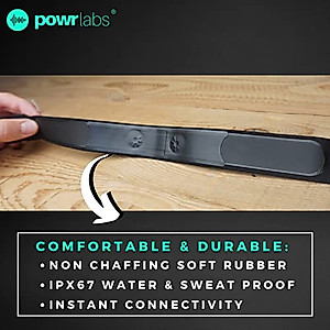 Heart Rate Monitor Replacement Strap, Heart Rate Monitor Chest Strap Replacement Band Compatible with Wahoo Tickr Polar H7 Garmin HRM Coospo - Heart Rate Monitor Strap Replacement (Powr Labs, M-XXL)