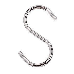 4 inch Chrome S-Hooks - Pack of 50