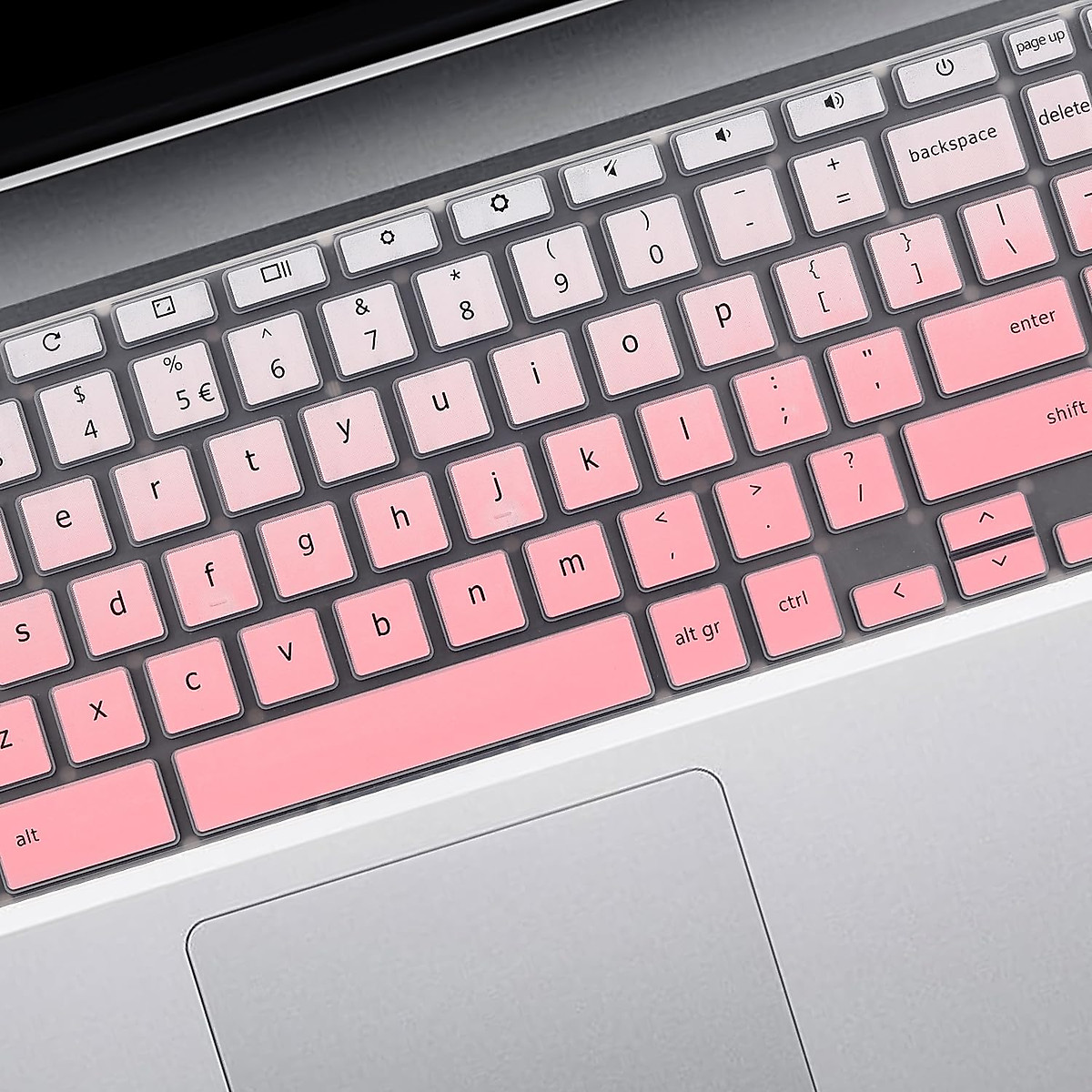 Keyboard Cover Skin for Acer Chromebook 315 CB315 & Acer Chromebook 715 CB715 15.6 inch with Numeric Keypad, Acer Chromebook 317 CB317 17.3" Keyboard Skin Protector-Ombrepink