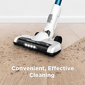 Eureka RapidClean Pro Lightweight Cordless Vacuum Cleaner, High Efficiency Powerful Digital Motor LED Headlights, Convenient Stick and Handheld Vac, Essential, White