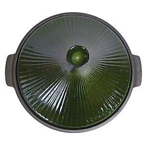 せともの本舗 Aluminum Products, Muscle Tajin Pot (Olive), Fluorine φ7.5 inches (19 cm), 7.5 x 5.5 inches (14 cm), 20.3 fl oz (600 cc), Direct Fire, Restaurant, Ryokan,