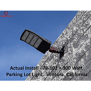 Wall Bracket for Slip Fit Lights (Wall Bracket to Slip Fit Mount (2 3/8inch) – 90 Degree Angle) –Tenon Adapter- Parking Lot Light Wall Bracket – Flood Light Wall Bracket