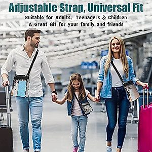 6 Pcs Clear Bag Transparent Stadium Approved Purse with Pocket Plastic PVC Handbag for Women Concert Sport (Simple Style)