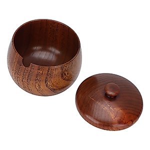 Wood Spice Jar, Easy To Classic Flip Top Spice Jar Sour Jujube Wood for Sugar for Kitchen (Large lacquer model)