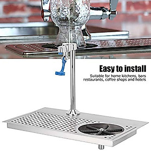 Natudeco Glass Rinser Commercial Automatic Cup Washer Bar Cup Cleaner with Faucet Drainer Gasket Cup,Washing Supply for Bars Coffee Shops and Restaurants