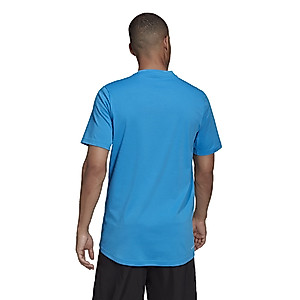 adidas Big & Tall Freelift Tee Blue Rush LG Tall