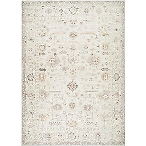 Livabliss x Our PNW Home Spokane Updated Traditional Area Rug, 3'10" x 5'7", Off-White