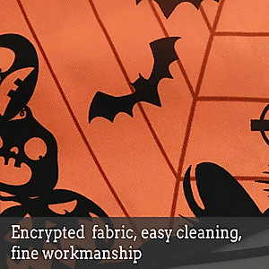 FemGe Halloween Table Runner Horror Night Bat Spider Web Witch Fall Table Decor for Home Party Decor 72 Inches Long