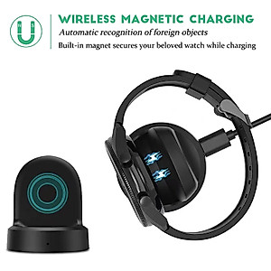 for Samsung Galaxy Watch harger, Fast Charging Magnetic Dock Stand Compatible with Samsung Gear S3 S4 S2