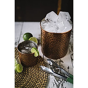 Tovolo, Large King Craft Ice Mold Freezer Tray of 2" Cubes, BPA-Free Silicone, Single, Candy Apple