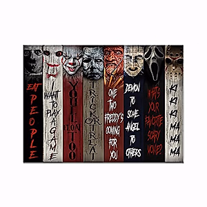 Horror Movies Poster On Canvas Wall Art Decor Prints Painting Posters Decoracion Frame Picture Living Room Wall (12" x 18", Artwork - 04)