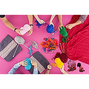 Meikeer 150 Pieces Knitting Crochet Locking Stitch Markers Stitch Needle Clip Counter 10 Colors (Color Ship Randomly)