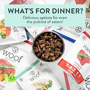 The New Zealand Natural Pet Food Co. WOOF Air Dried Dog Bites - Chicken Recipe Dog Food High Protein Toppers for Dry Dog Food, Healthy Dog Food,26.5oz