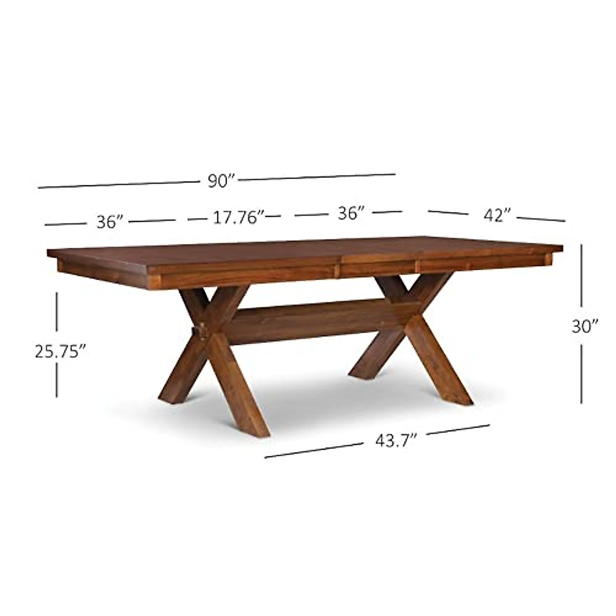 Powell 7 Piece Wooden Kraven Dining Set
