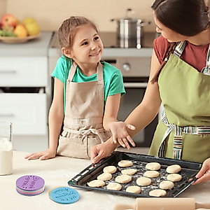 6 Pcs Happy Birthday Fondant Embosser Cookie Stamps 3D Design Cookie Cutters Happy Birthday Fondant Stamp for Party Decorating Fondant Icing Cupcake Cookie Cake (Birthday)