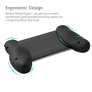 iPad /Android Tablet /SmartPhone Game Controller, Mobile Phone Gamepad Holder Mobile Game Grip Mobile Gamepad Joystick Game Clutch for 4~12.9 In Equipment(black)