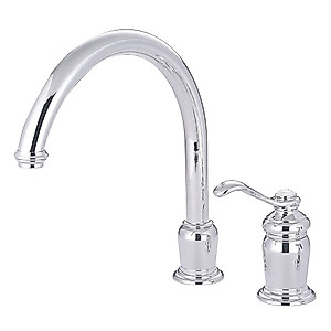 Kingston Brass KS7821TLLS Templeton Single Handle HIGH SPOUT Kitchen Faucet without Sprayer, Polished Chrome