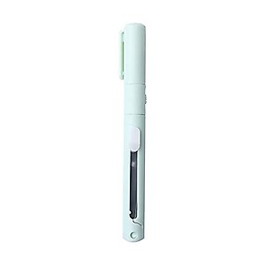 Pen Shape Portable Small Scissor Foldable Paper Cutter Pen Craft Lightweight Pocket Size Pen Scissors for Office Home And School(Green)