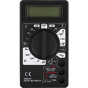Power Gear 50953 17-Range 6-Function Digital Multimeter Multimeters & Testers, Black