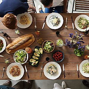 Fashionwu Serrated Steak Knife Set of 8, Stainless Steel Serrated Steak knives with Wood Handle, Sharp Knife for Cutting Meat, Fine Edge Steak Knife Set, Rust Resistant