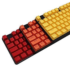 Heave 104Pcs Keycaps Set,PBT Keycaps Double Shot Backlight Keycaps for MX Mechanical Gaming Keyboard Replacement Key Cap(Only Including Keycaps) Pink