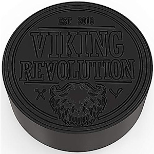 Viking Revolution Activated Charcoal Soap for Men w/Dead Sea Mud – Men’s Body and Face Soap – Manly Black Facial Care Soap Bar to Cleanse Blackheads - Peppermint & Eucalyptus Scent (1 Pack)