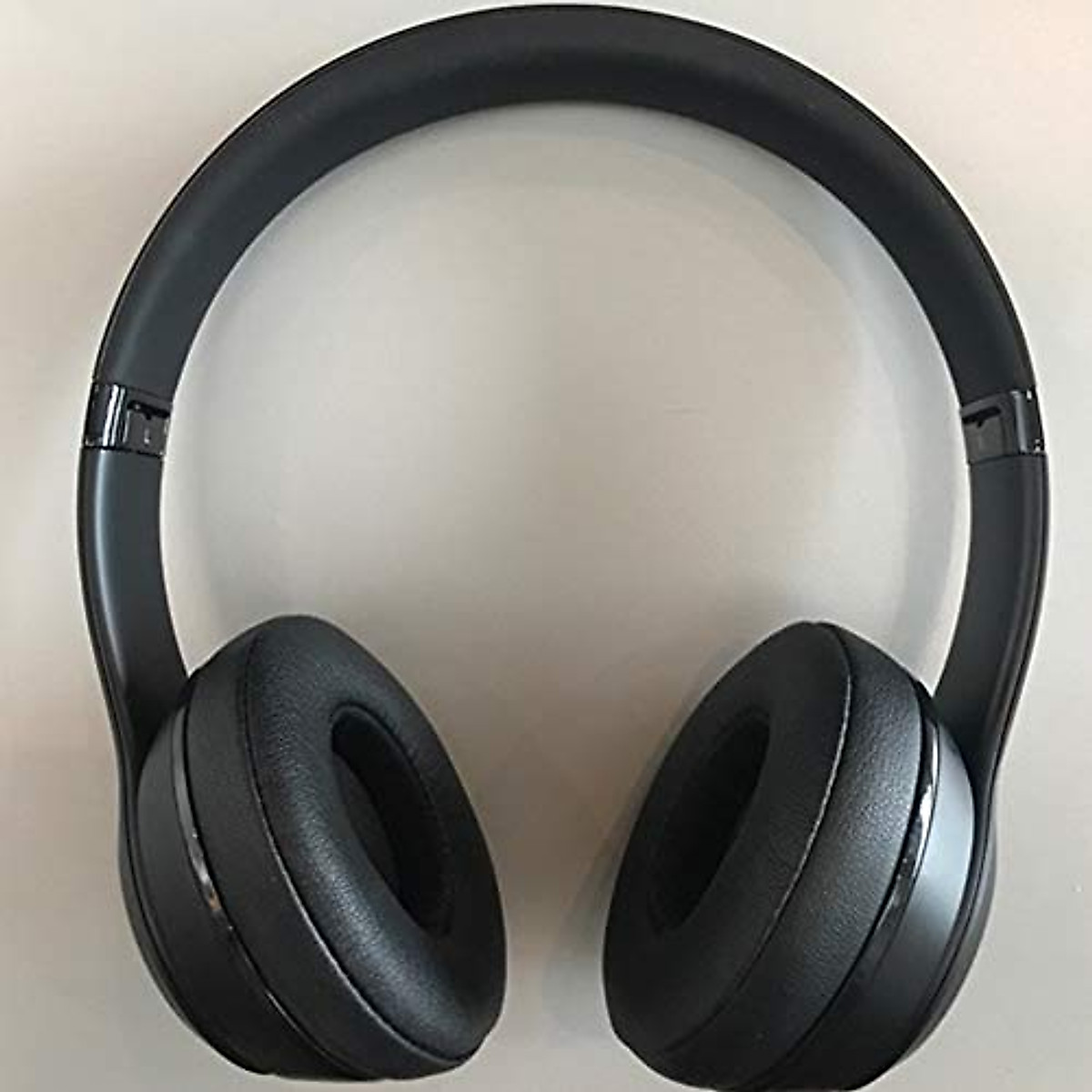 Solo 3 Earpad Replacement Solo 2 Ear Pads Cushion Accessories Compatible with Beats by Dre Solo3/Solo2 Wireless A1796/B0534 Headphones, Made of Protein Leather Memory Foam (Black)