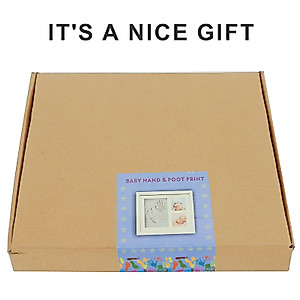 yyyz Baby Hand Footprint Kit, Safety Baby Shower Gifts Baby Foot Printing Kit Keepsake Frames For Newborn Boys Girls Gift