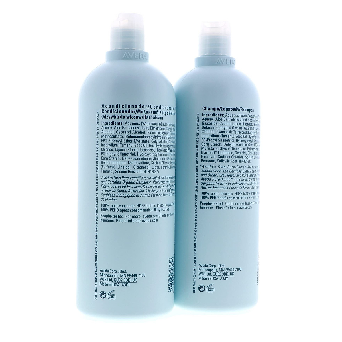 Aveda Smooth Infusion Shampoo and Conditioner 33.8oz Smooths and Softens Hair to Reduce Frizz