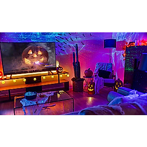 BlissLights Sky Lite 2.0 - RGB LED Laser Star Projector, Galaxy Lighting, Nebula Lamp (Green Stars, Smart App)