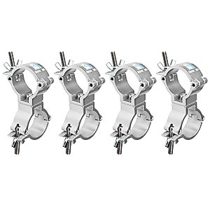 Lighting Truss Swivel Coupler DJ Light Clamps 2 Inch Aluminum Alloy Max Load 220 LBs for 1.88-2 Inch Pipe 4 Pack