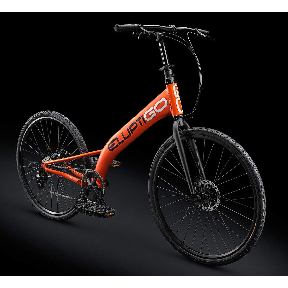 ElliptiGO RSUB Road Performance Outdoor Stand Up Bike and Best Hybrid Indoor Exercise Trainer, Orange