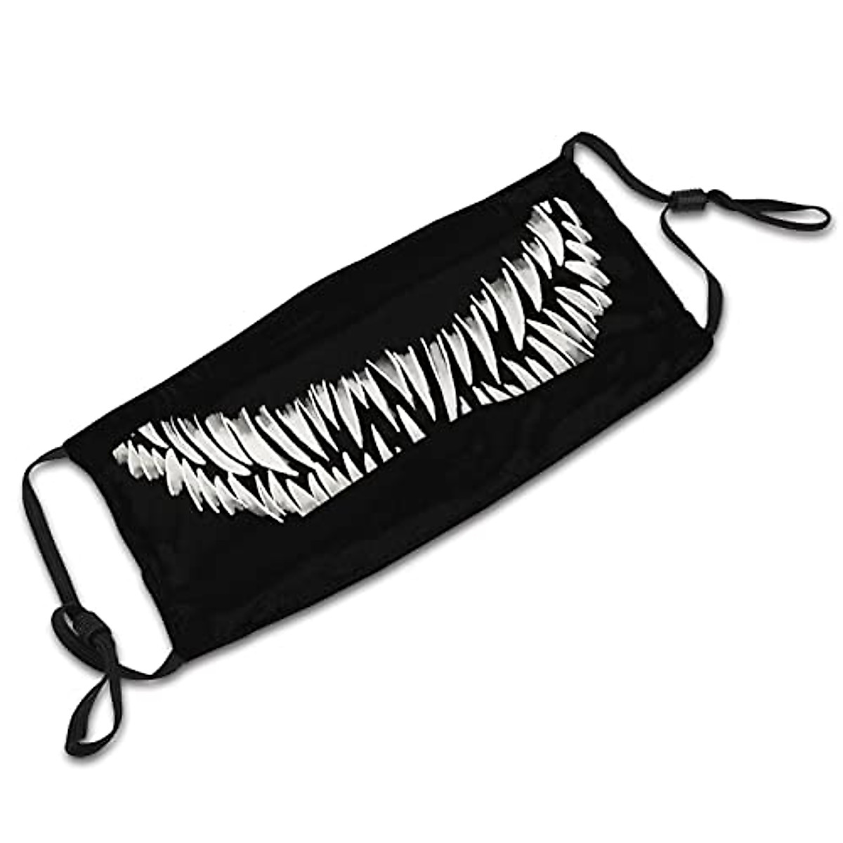 Qurdtt Scary Monster Mouth Teeth Face Mask With 2 Filters Washable Reusable Adjustable Balaclavas For Men Women & Teens